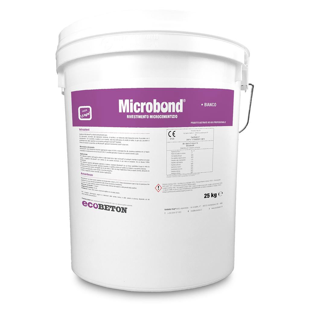 Microbond White decorative microcement for interior design