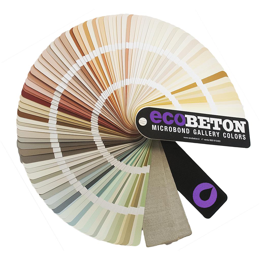 Ecobeton color chart for our microcement